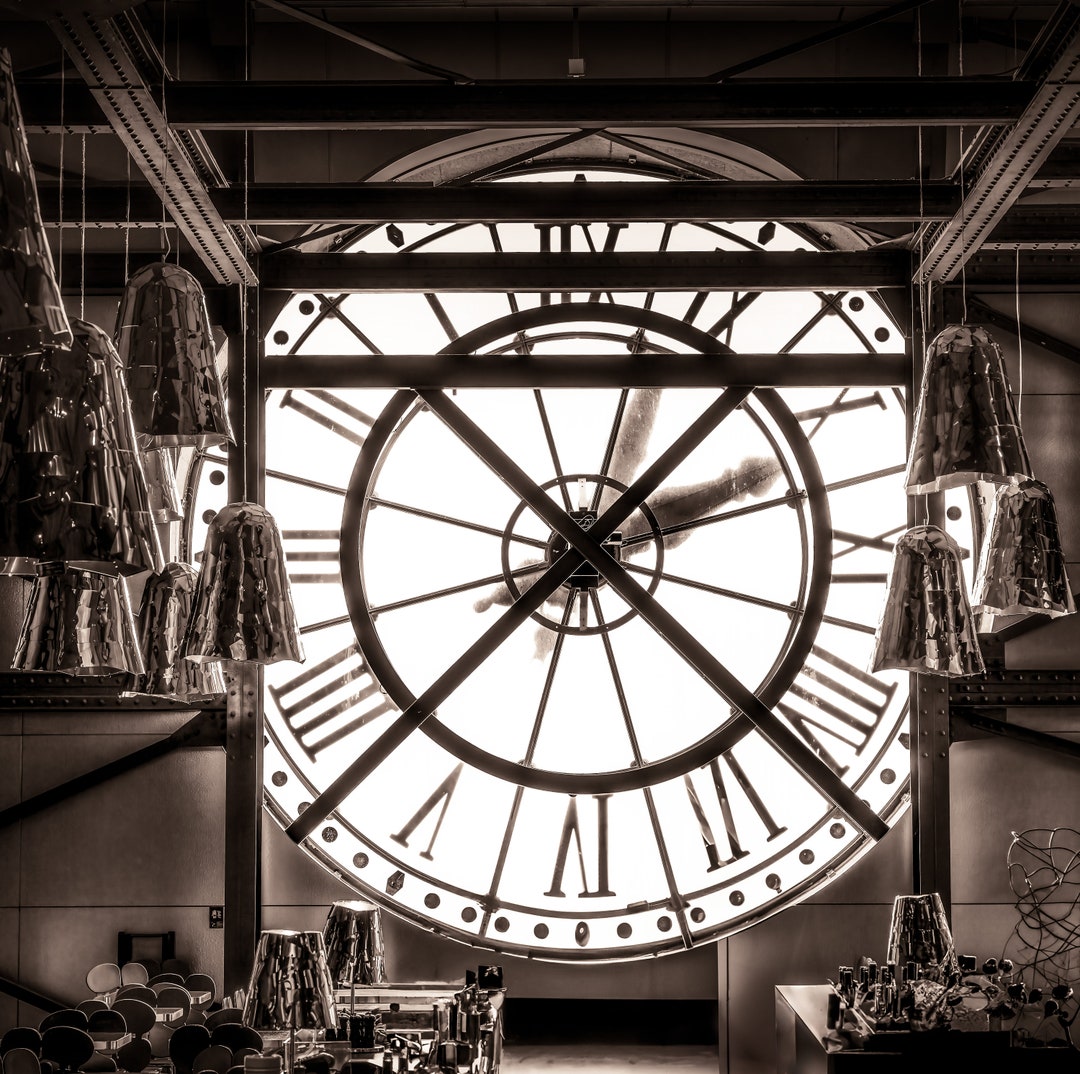 Paris Photograph Musee D'orsay Clock Photo Montmartre Sacre Coeur Museum France Print Wall Art ...