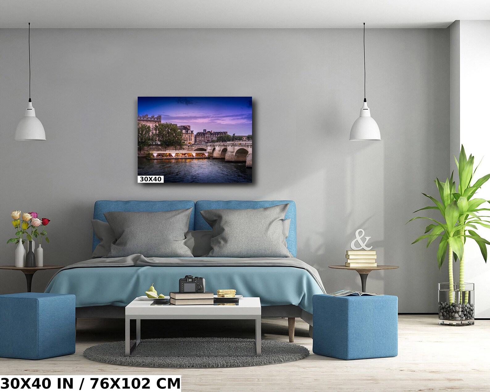 The Bridges of Paris at Night Fine Art Print. Les Jardins Du Pont-neuf ...