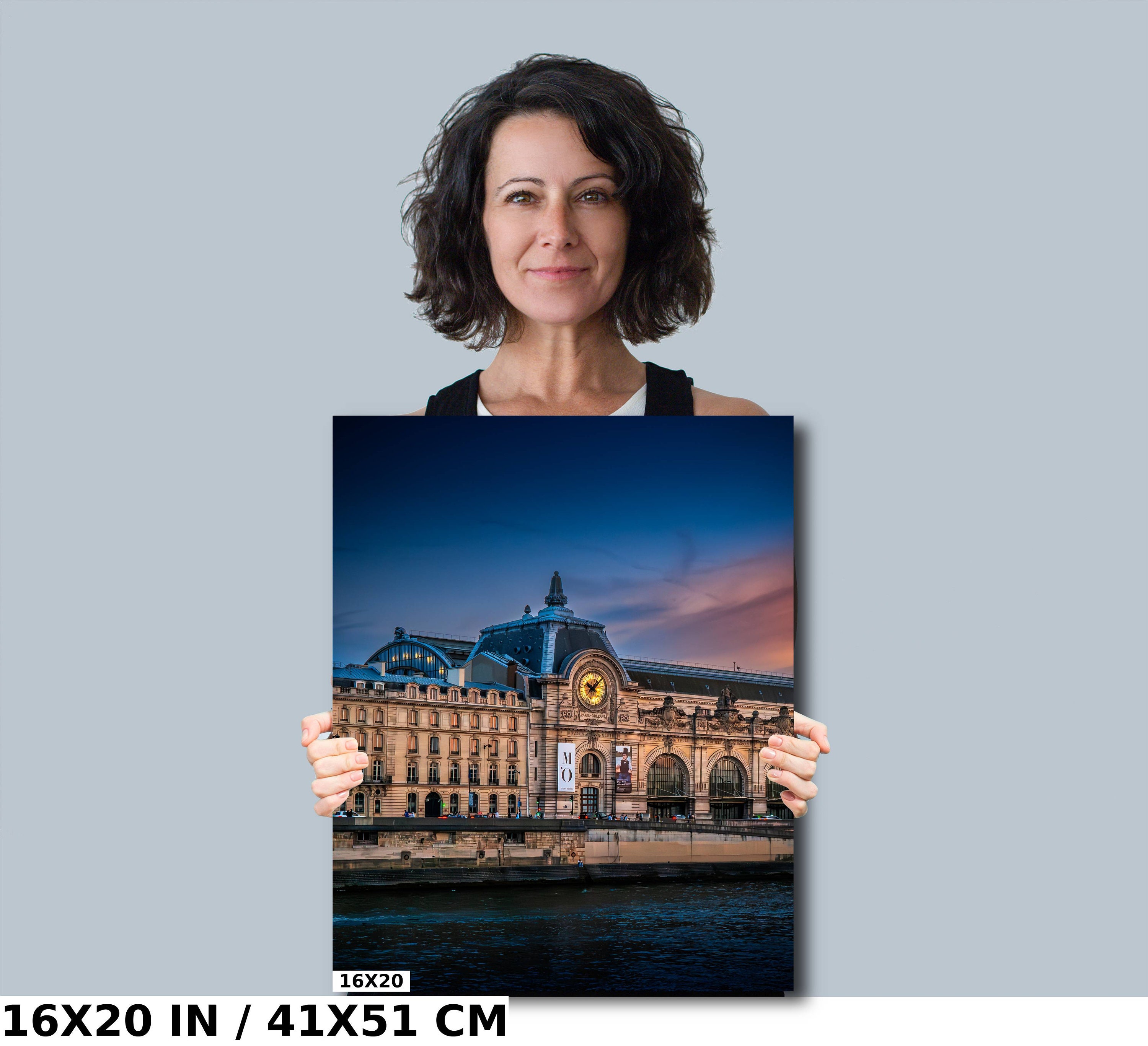 Paris Photograph Musee D'orsay Sunset Clock Photo. Montmartre Sacre Coeur Museum France ...