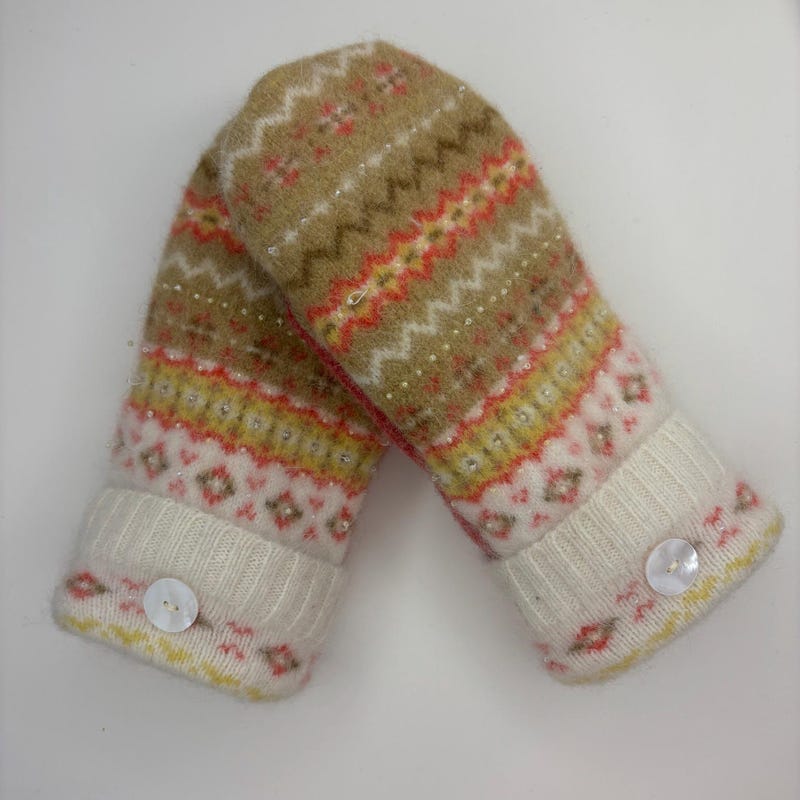 Recycled Wool Mittens - Etsy