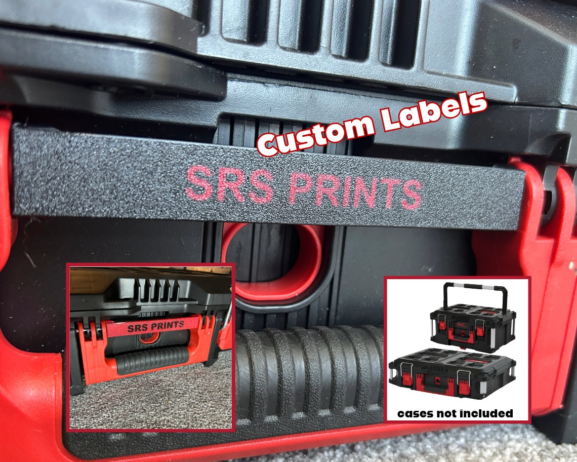 Box and Large Tool Custom Tray Labels Milwaukee Packout Personalise ...