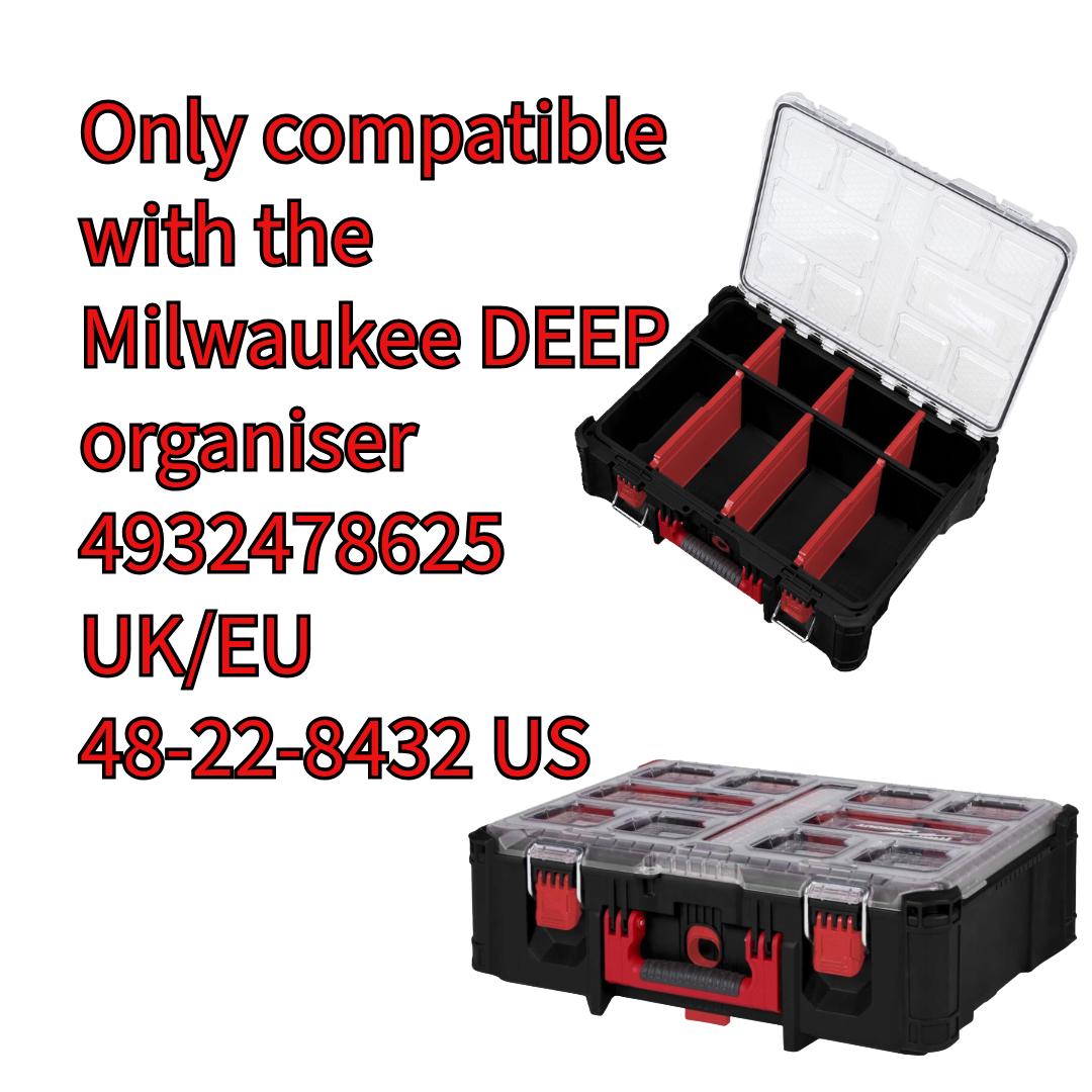 Milwaukee Packout DEEP Organiser Dividers Inserts - Single or Double ...