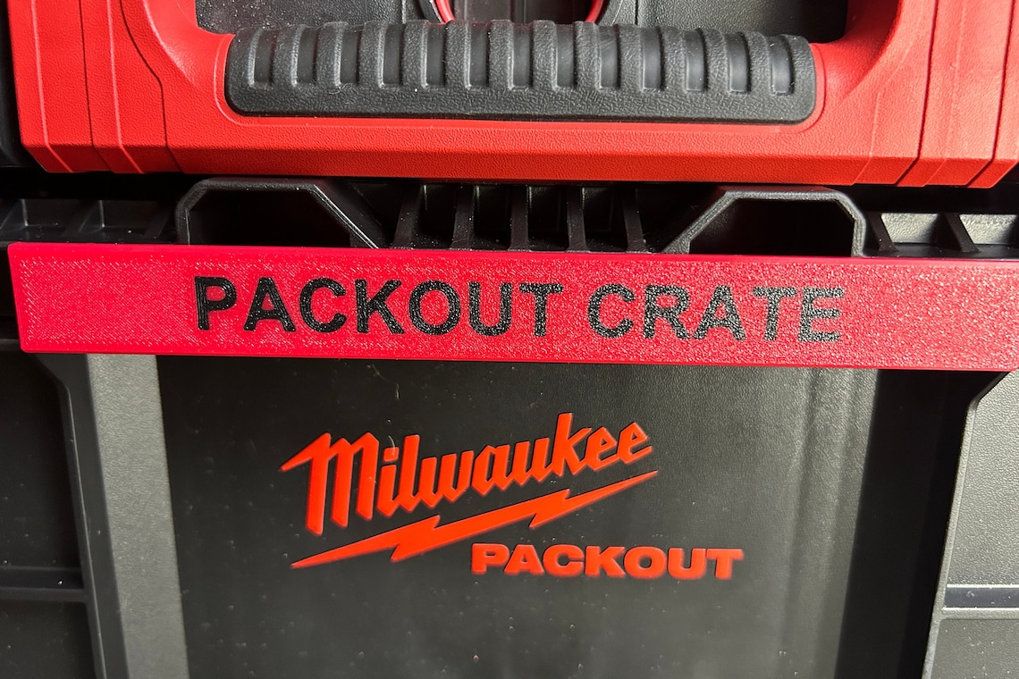 CRATE Custom Tray Labels for Milwaukee Packout Personalise Text - Etsy
