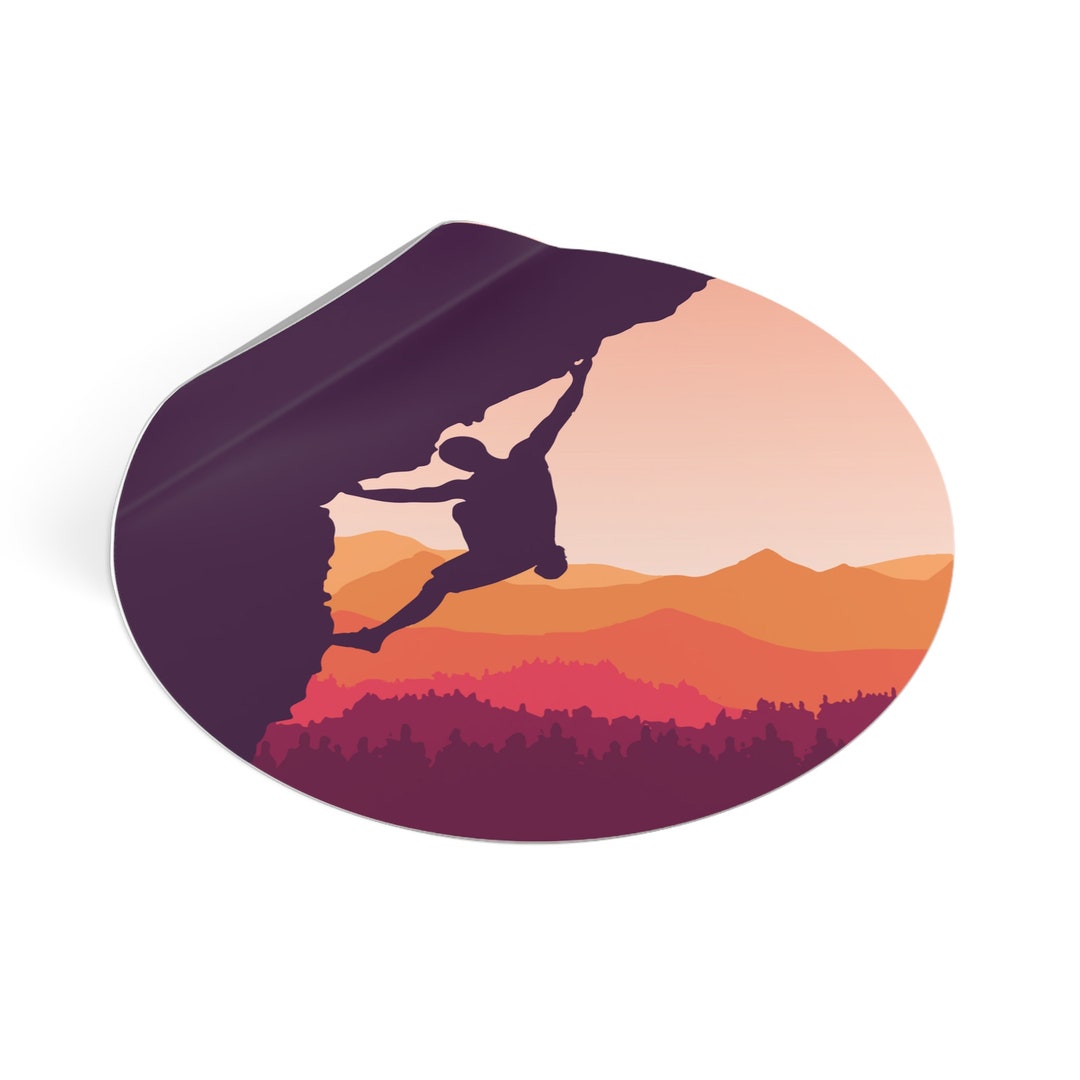 Bouldering Vinyl Stickers, Rock Climbing Sticker, Outdoor Sticker ...