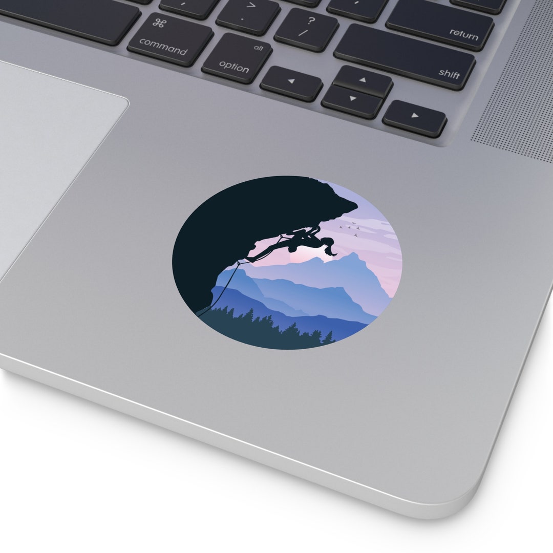 Mountain Climber Stickers, Rock Climbing Gift, Sport Climbing Vinyl ...