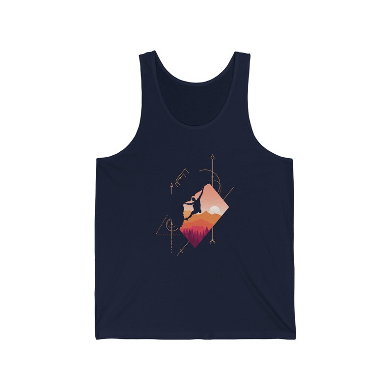 Bouldering Tank Top, Heron Peak Rock Climbing Gym Shirt - Etsy Canada