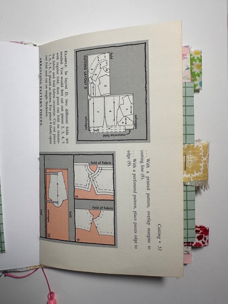 Sewing Pattern Journal | Soft Cover Journal | Vintage Sewing Pattern ...