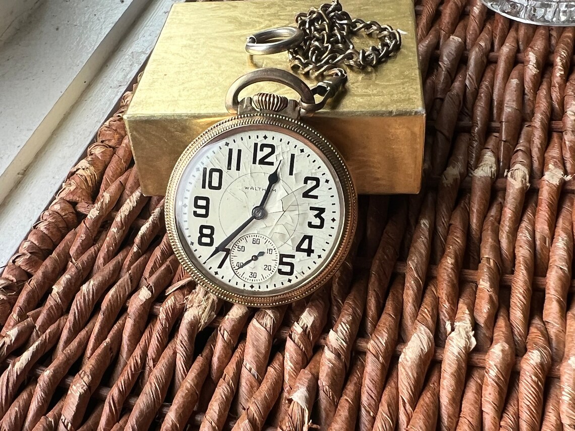 Vintage Waltham 17 Jewel Railroad Grade 10k Rolled Gold Pocket Watch - Etsy