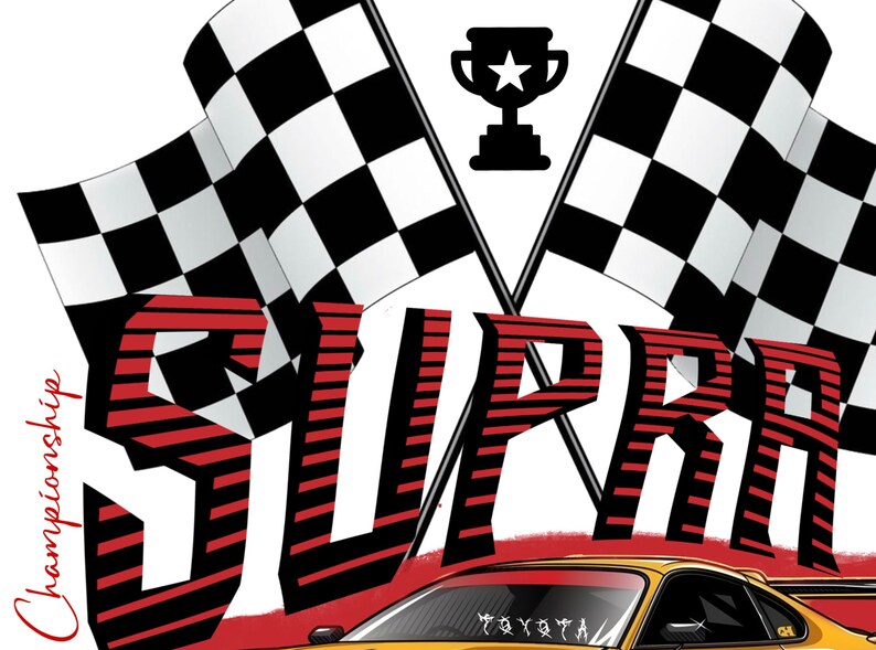 TOYOTA SUPRA - Design Available - Etsy