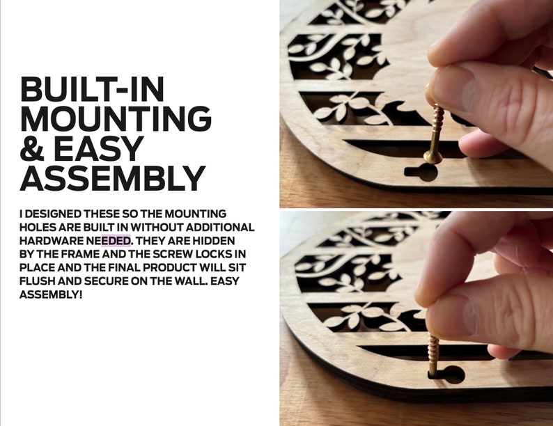 Funky Row of Houses Key Holder Wooden Home Decor With 6 Hooks, Rustic ...