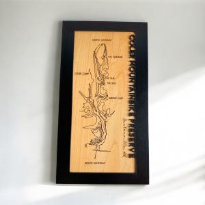 Coler Mountain Bike Preserve Map | Laser Engraved Wood Art ...