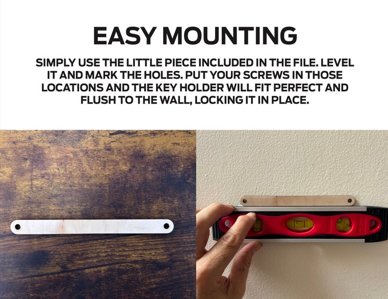 Funky Row of Houses Key Holder Wooden Home Decor With 6 Hooks, Rustic ...