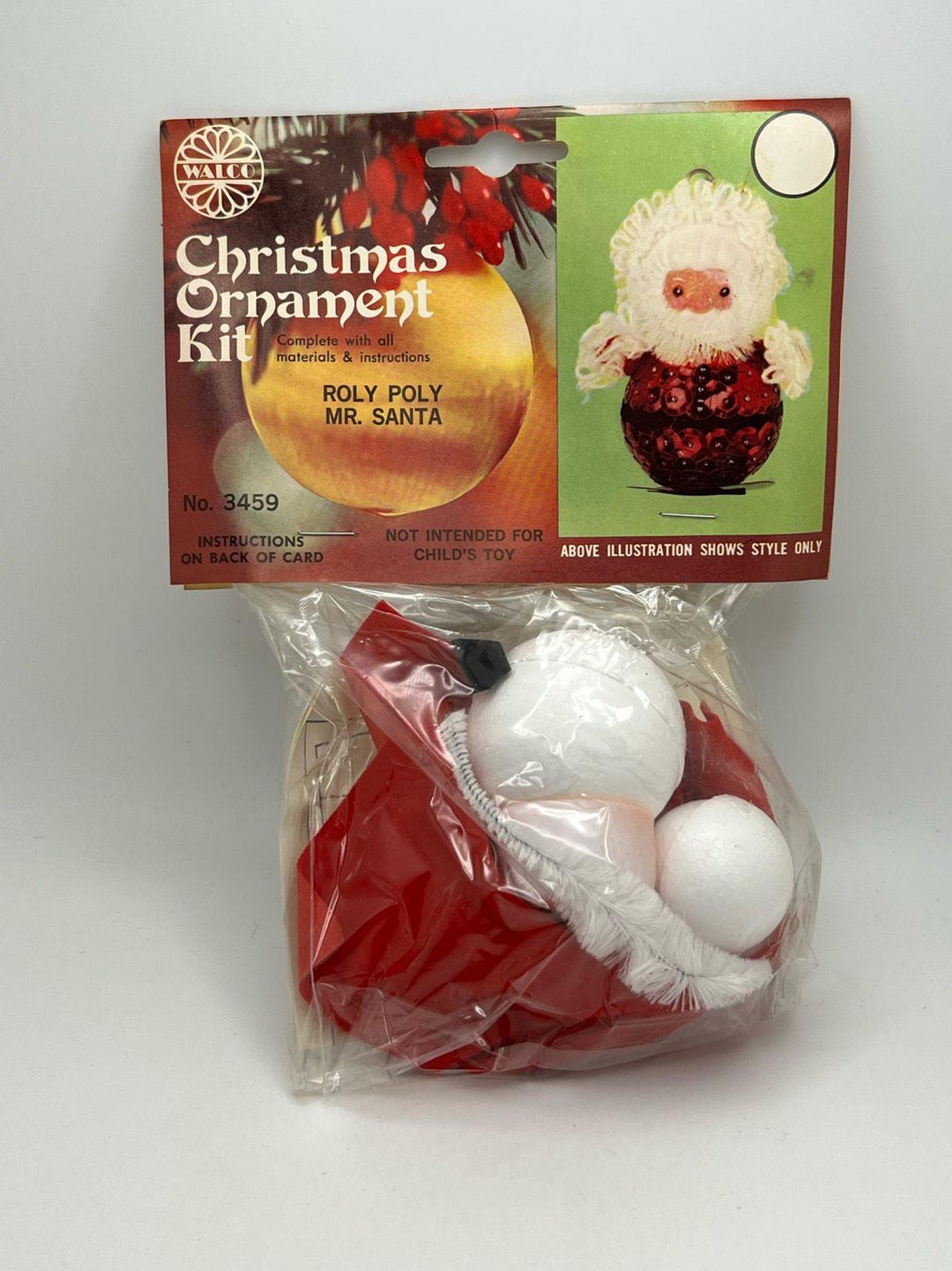 Complete Roly Poly Mr Santa Ornament Kit Unopened - Etsy