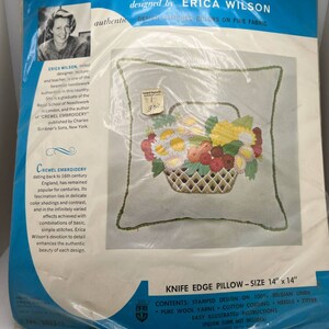 NEW Hiawatha Creative Crewel Kit Flower Basket Erica Wilson RARE 1968 ...