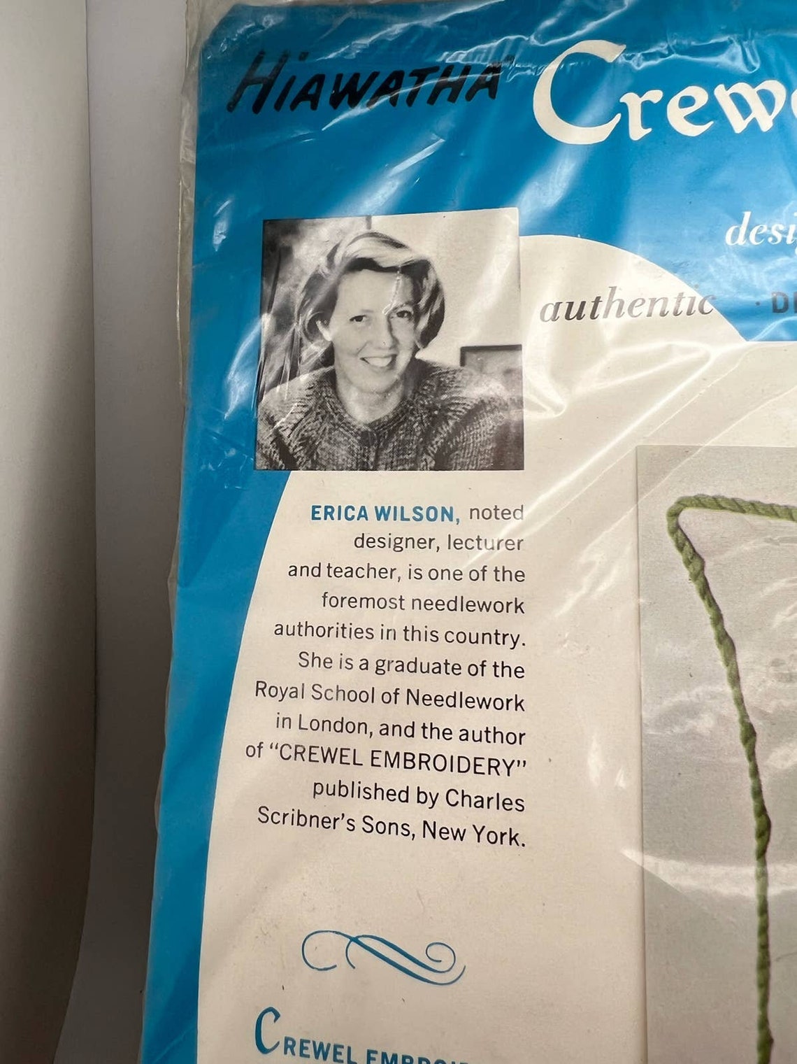 NEW Hiawatha Creative Crewel Kit Flower Basket Erica Wilson RARE 1968 ...