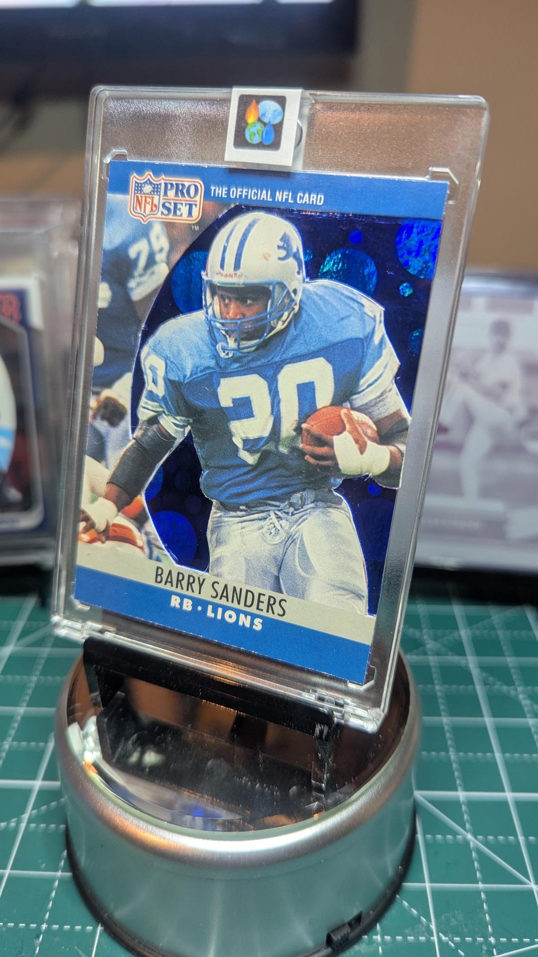 1990 Pro Set Barry Sanders Football Card Art Hand Cut - Etsy