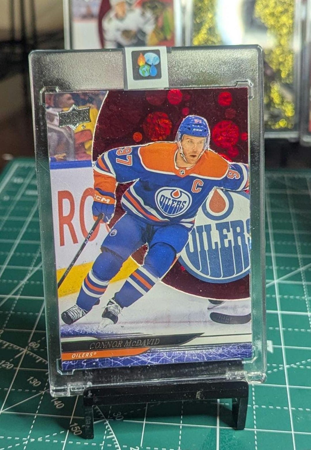 2024-25 Upper Deck Connor Mcdavid Customized Hand Cut Hockey Card Art ...