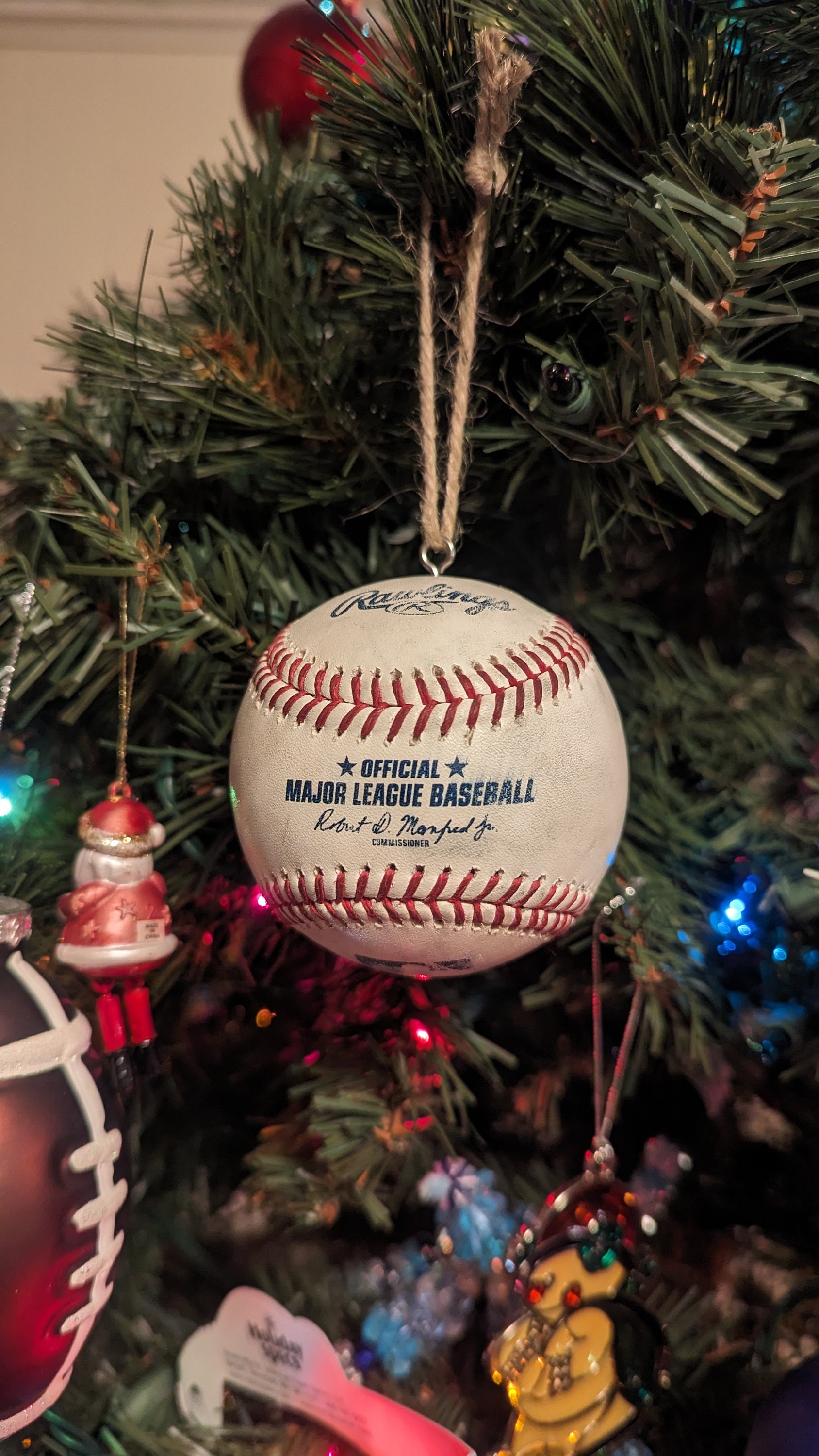 MLB Official Baseball Christmas Tree Ornament - Etsy