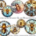 Watercolor Stained Glass Honeybee Clipart: 20 PNG + PDF Files - Etsy