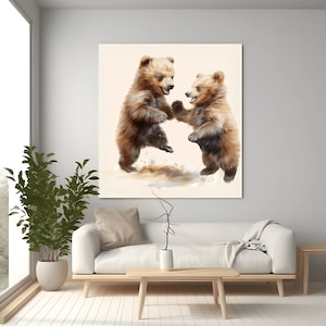 Watercolor Brown Bears Clipart Set: 20 PNG & PDF Files (commercial Use ...