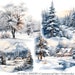 Watercolor Winter Wonderland Clipart Set of 20 Files With Instant ...