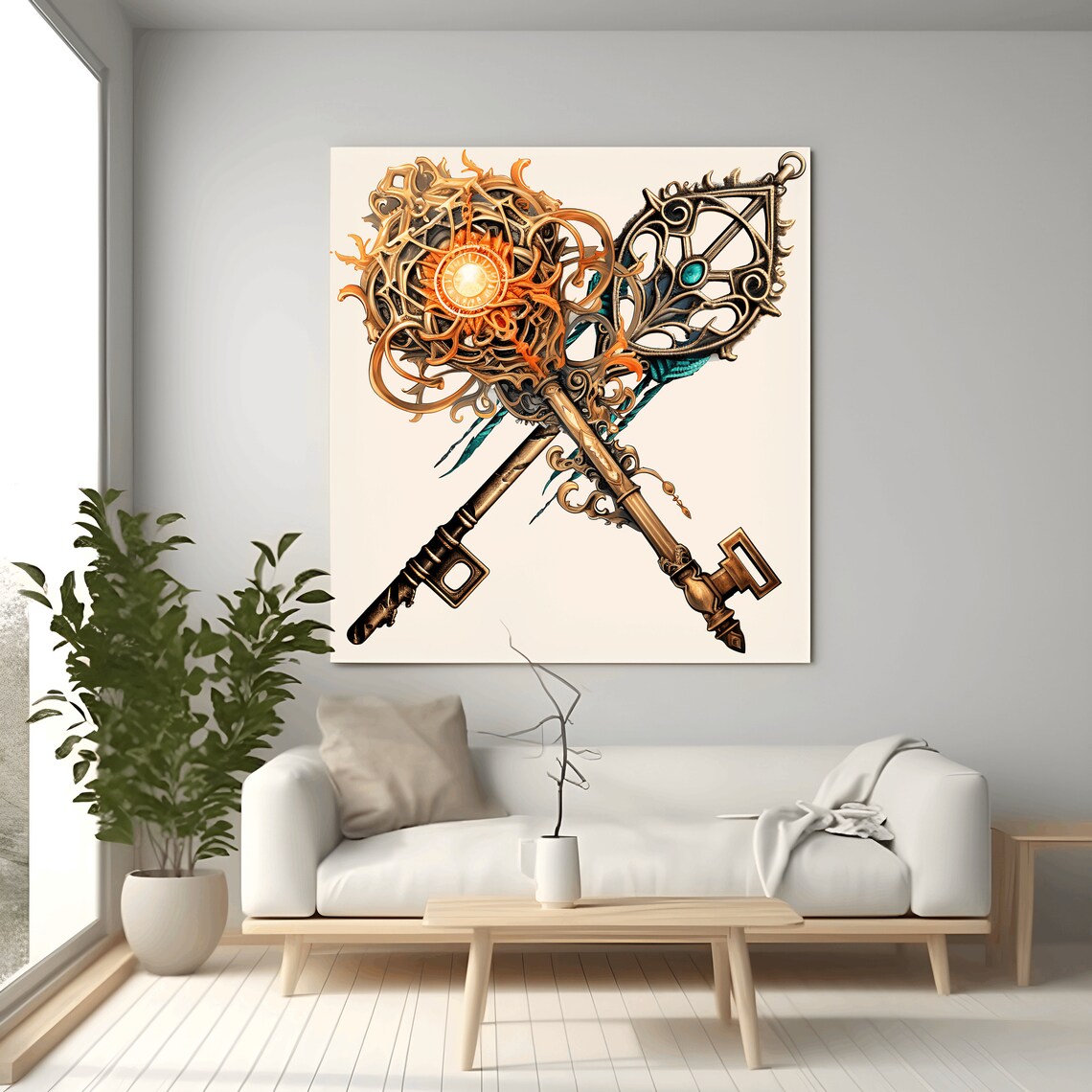 Watercolor Skeleton Keys Clipart Set of 20 Files With Instant Download ...