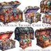 Watercolor Treasure Chest Clipart Set of 21 Files With Instant Download ...
