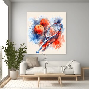 Watercolor Tennis Clipart Set of 20 Files With Instant Download ...