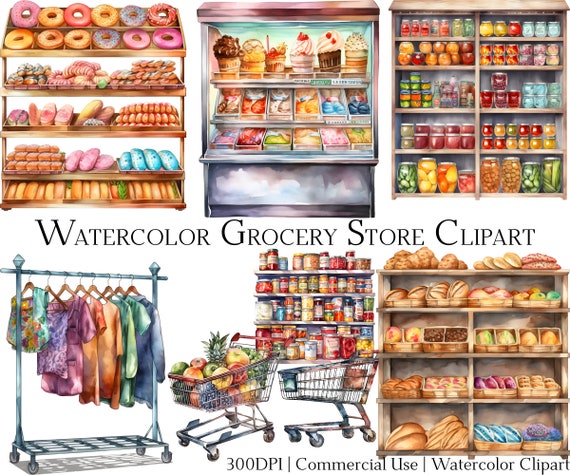 Grocery Store Aisle Clip Art