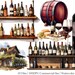 Watercolor Wine Clipart Set of 20 Files With Instant Download ...