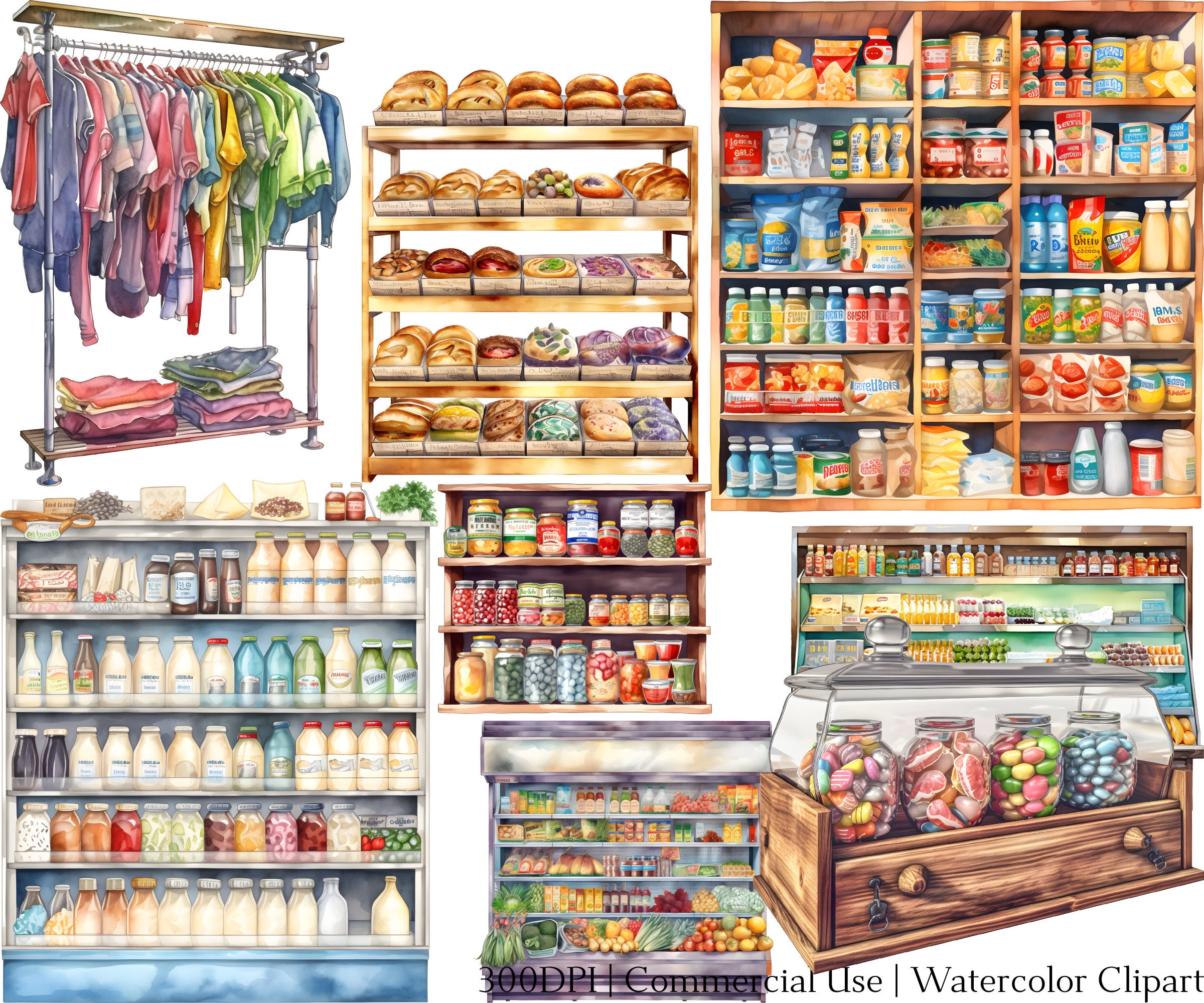 Grocery Store Aisle Clip Art