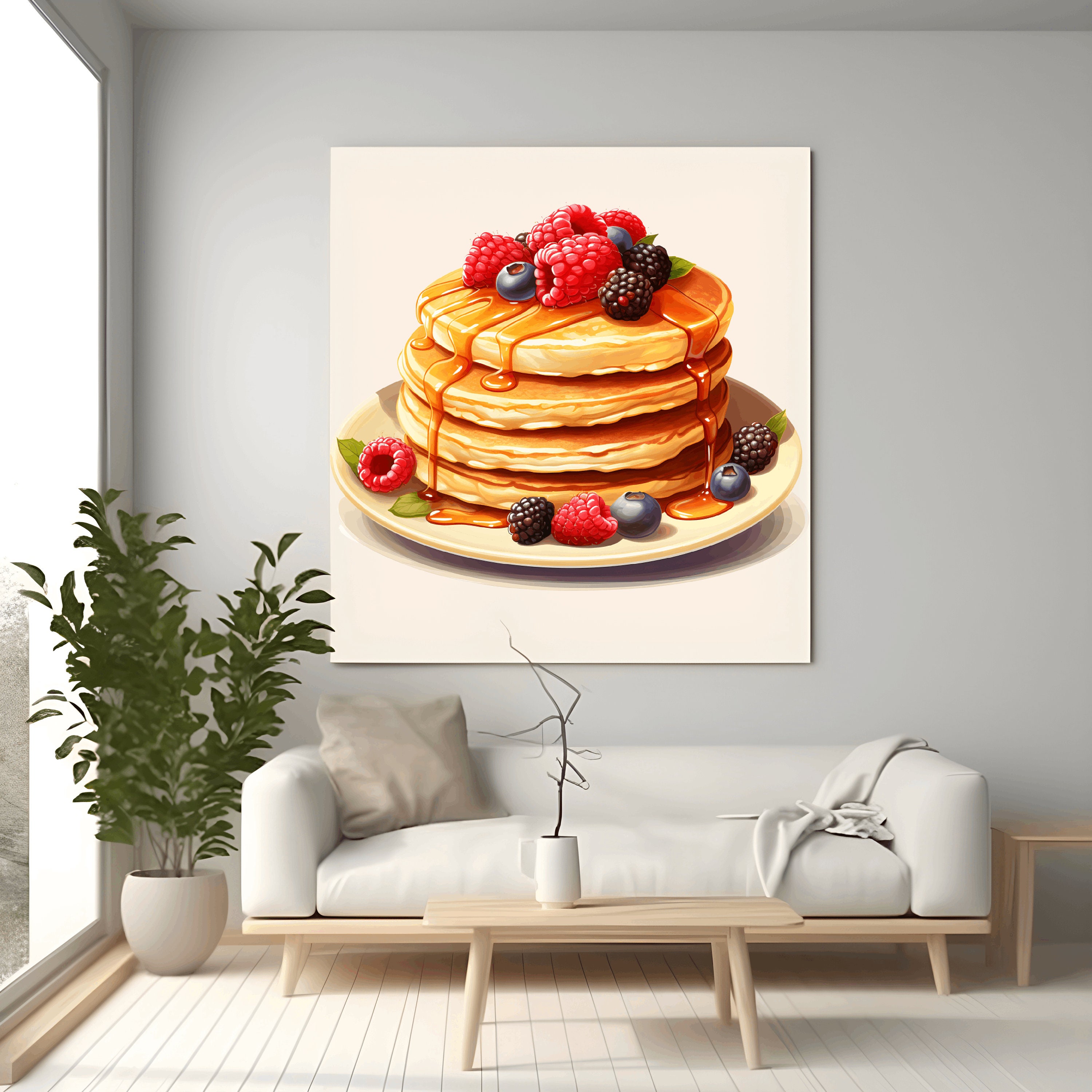 Watercolor Breakfast Clipart Set of 20 Files With Instant Download ...