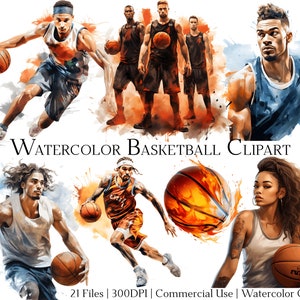 Watercolor Sports Bundle Clipart Set of 121 Files With Instant Download ...