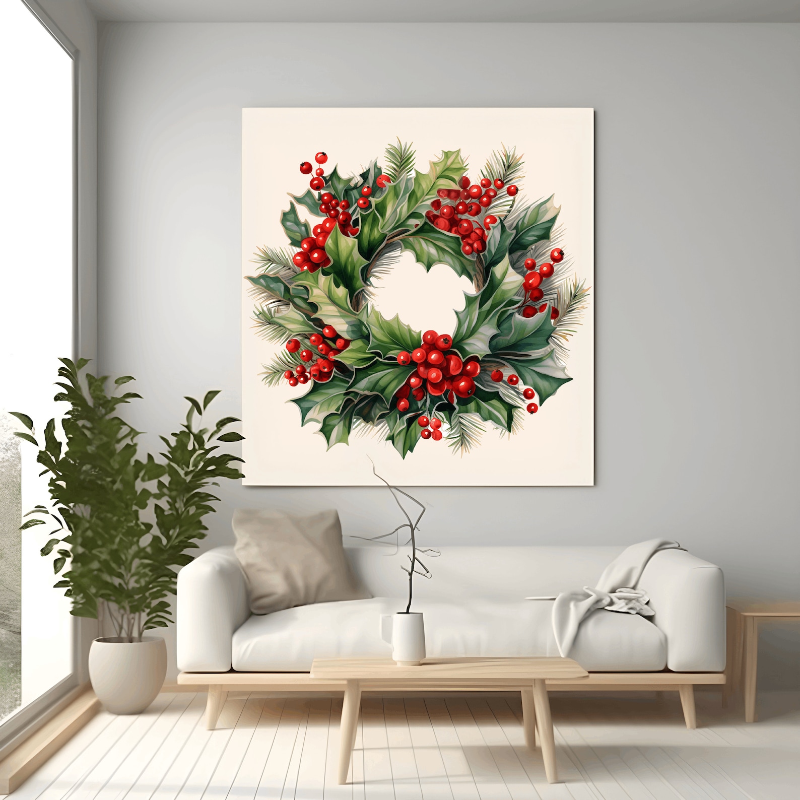 Watercolor Christmas Clipart Set: Holiday Illustrations (PNG + PDF ...