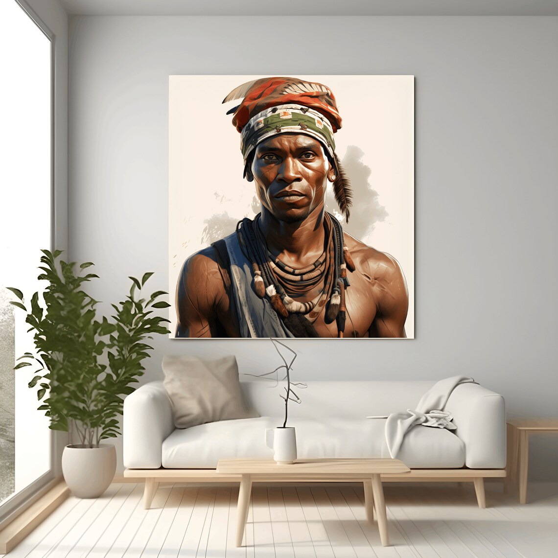 Watercolor African Tribe Clipart: 20 PNG & PDF Files (commercial Use ...