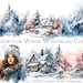 Watercolor Winter Wonderland Clipart Set: PNG & PDF (digital Download ...
