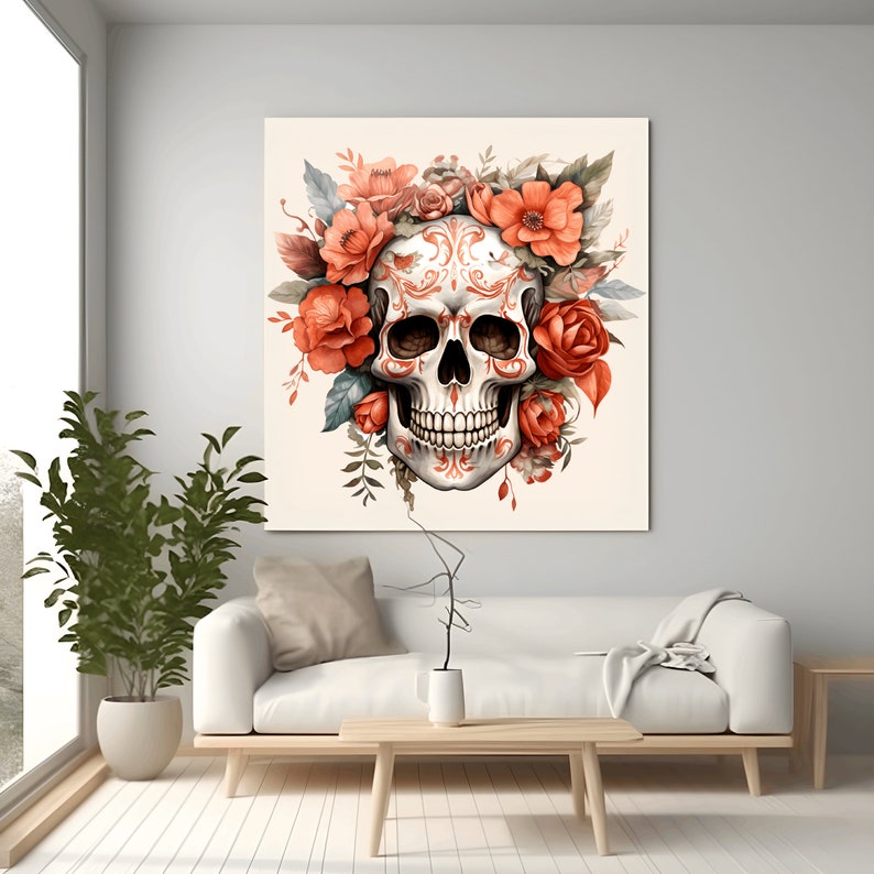 Watercolor Day of the Dead Clipart Set of 20 Files With - Etsy