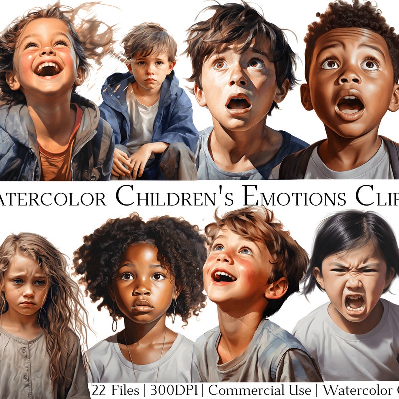 Emotions Clip Art - Etsy