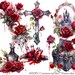 Watercolor Vampire Gothic Aesthetics Clipart Set of 20 Files With ...