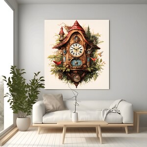 Watercolor Cuckoo Clocks Clipart Set of 20 Files With Instant Download ...