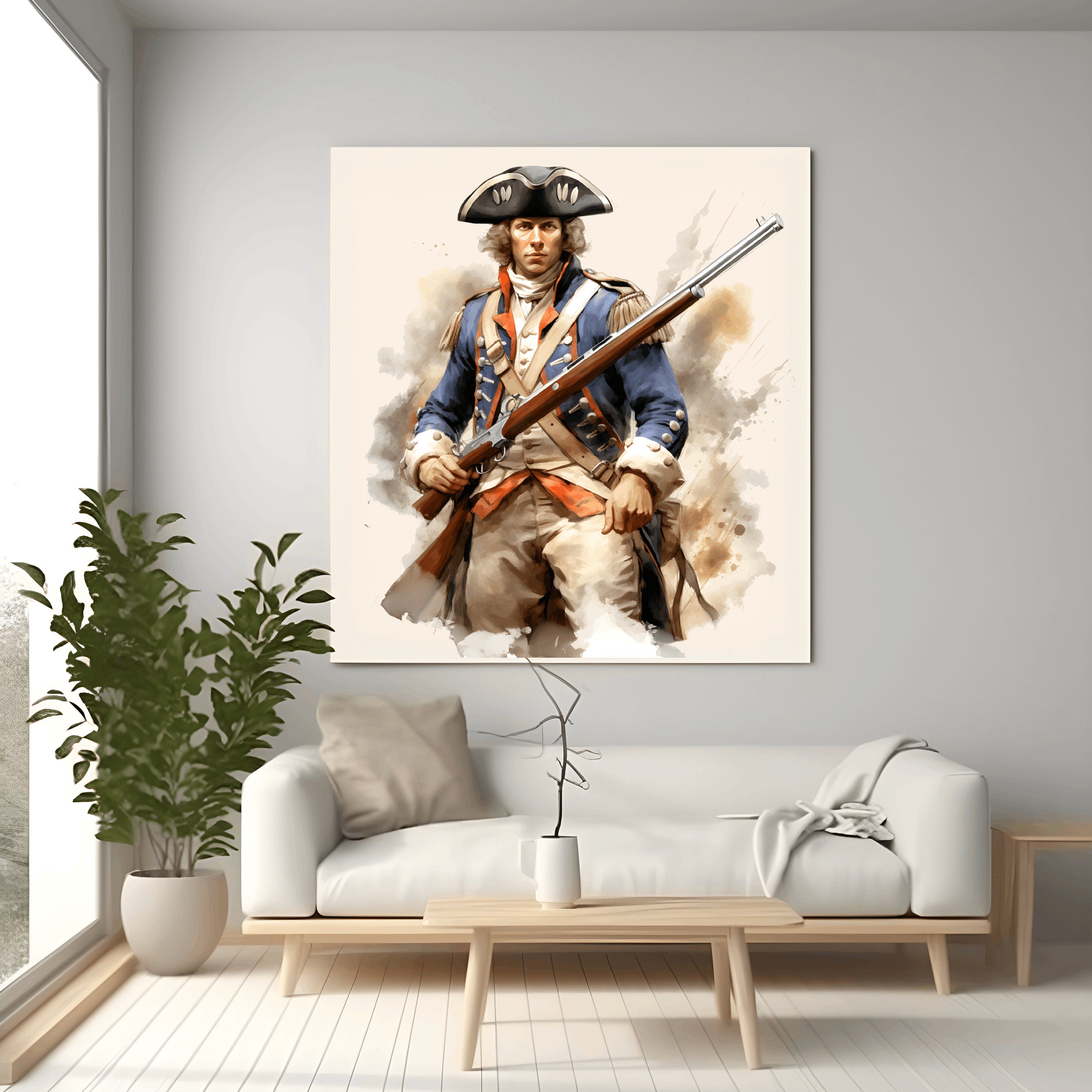 Watercolor American Revolution Clipart Set of 20 Files With Instant ...