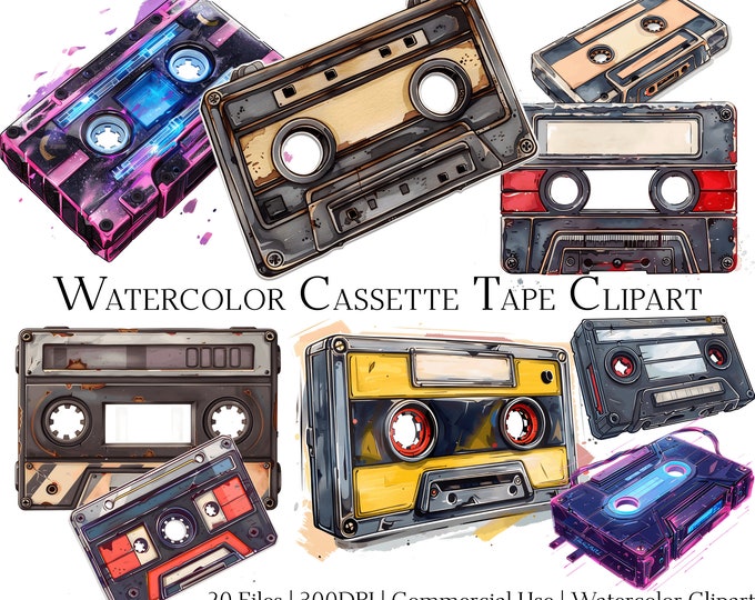 WATERCOLOR CLIPART, Music Notes Art School Scrapbooking Library Png ...