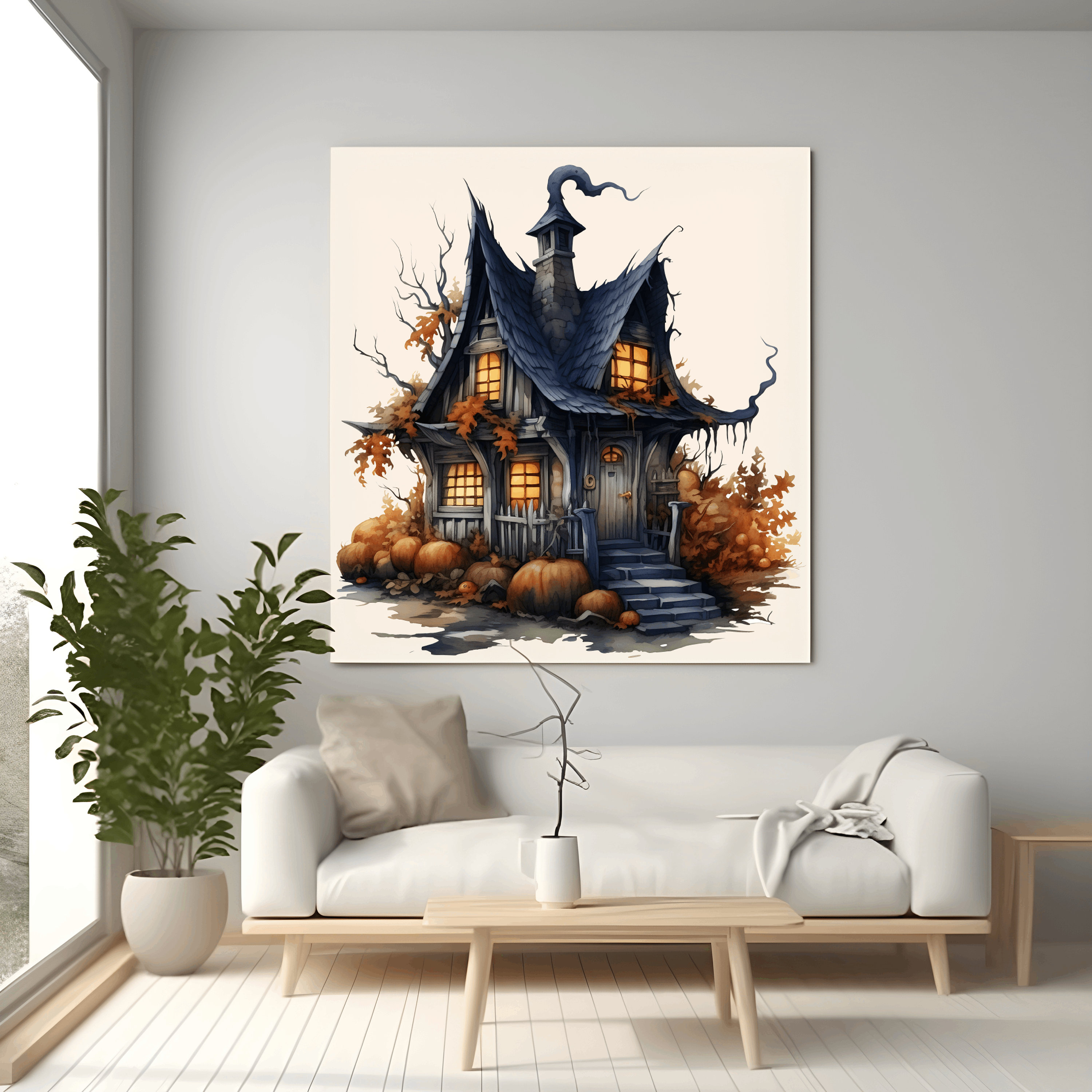 Watercolor Halloween Witches Clipart Set of 20 Files With - Etsy