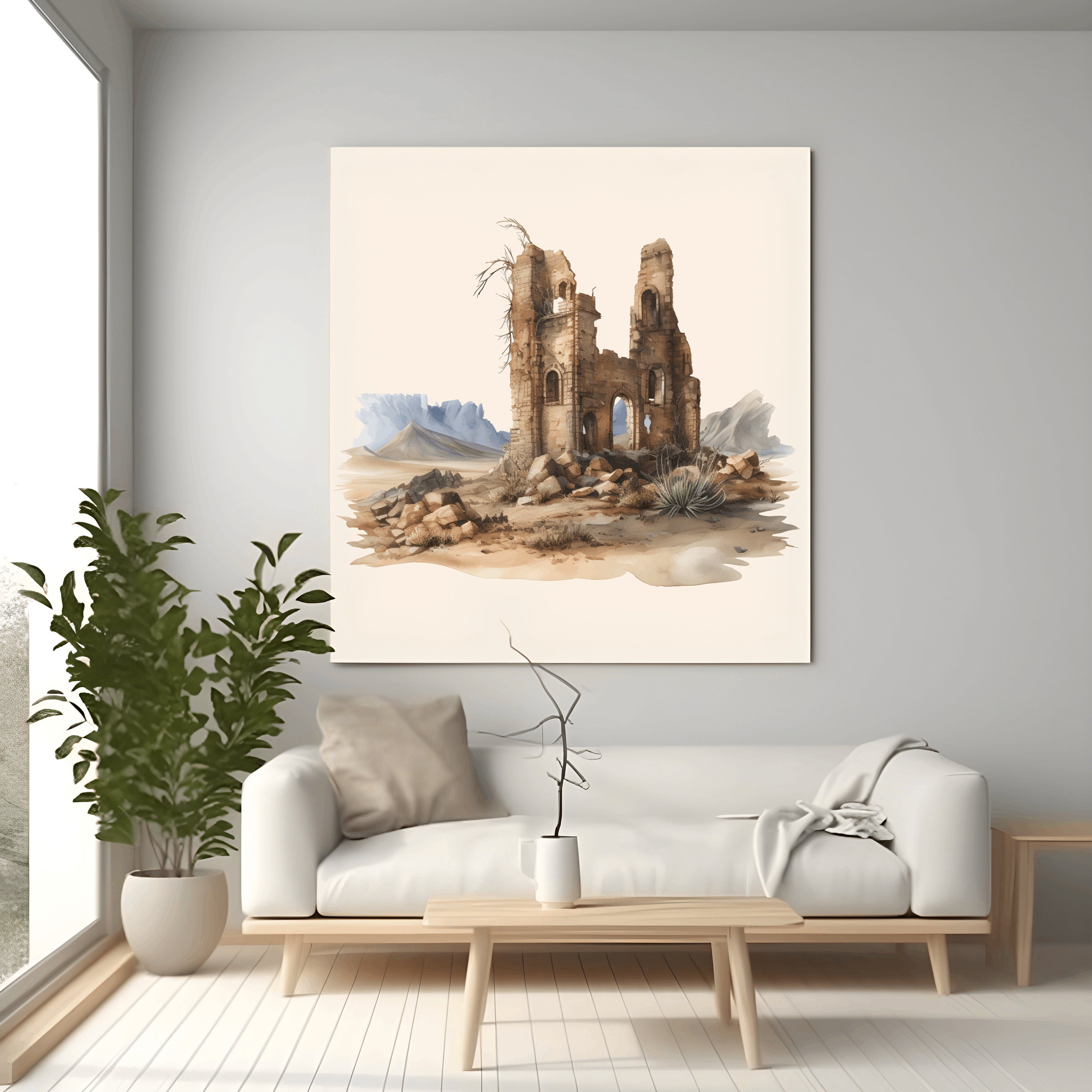 Watercolor Desert Elements Clipart Set of 20 Files With Instant ...