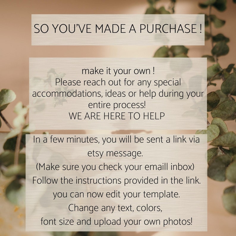 Simple Bohemian Wedding Invitation Template, Canva Template Download ...