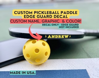 Custom Pickleball Paddle Label Paddle Sticker Pickleball Decal ...