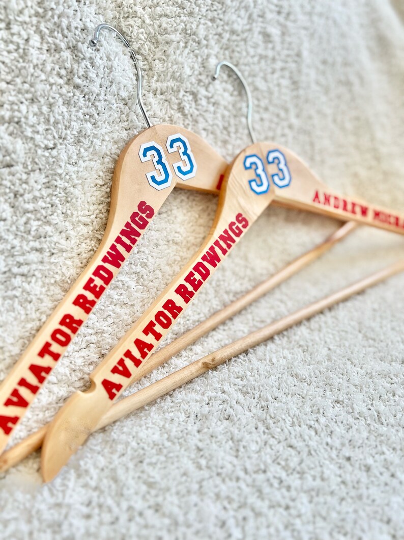 Set of 2 Custom Sport Jersey Hanger for Kids Sport Jersey - Etsy