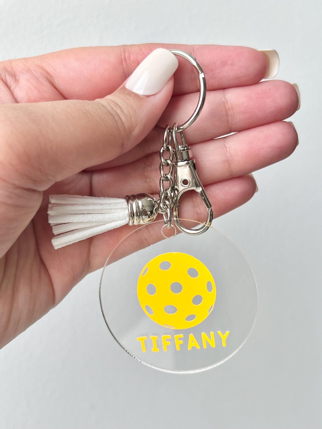 Custom Pickleball Bag Tag Personalized Pickleball Keychain Bag Tag Name ...