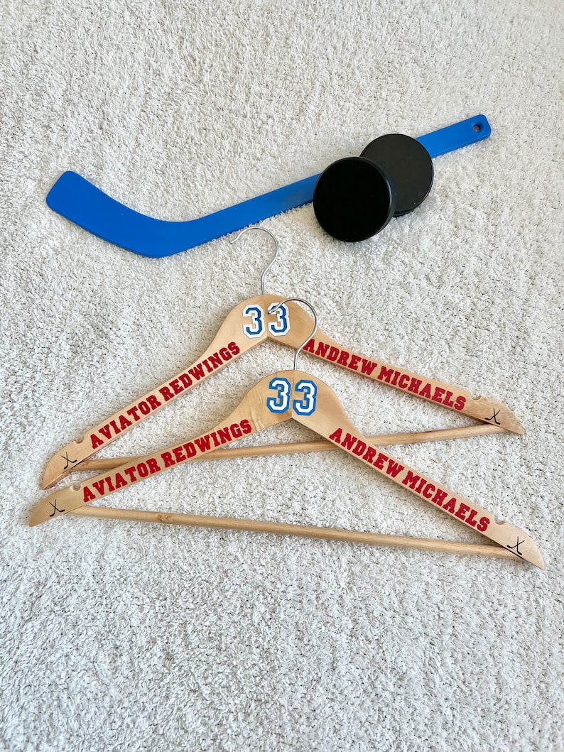Set of 2 Custom Sport Jersey Hanger for Kids Sport Jersey - Etsy