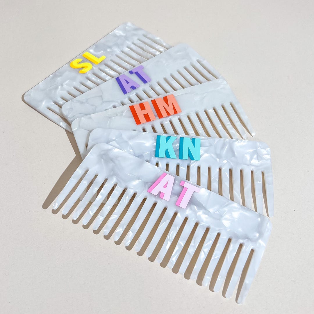 Custom Hair Comb Accessory Dance Hair Comb Acrylic Personalized Spa ...